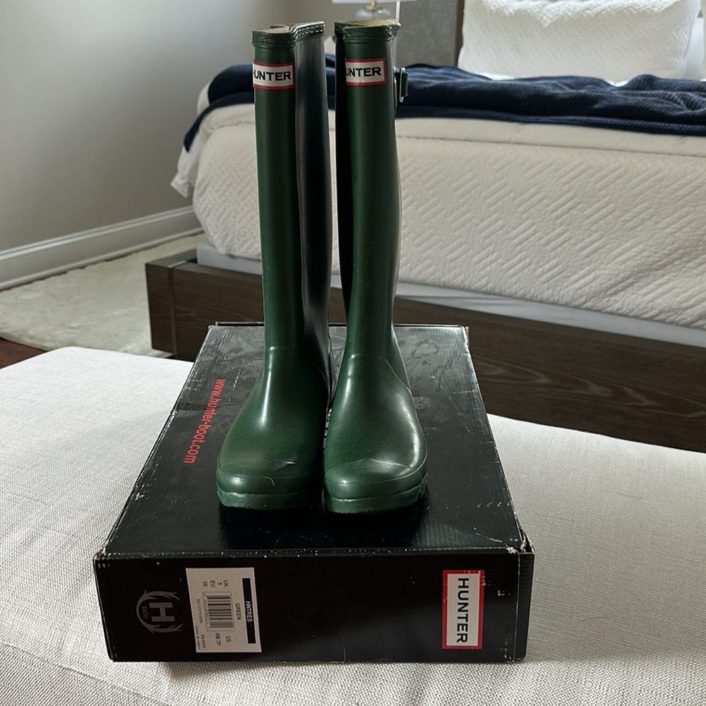 Hunter Huntress Wide Leg Rain Boots - Gem